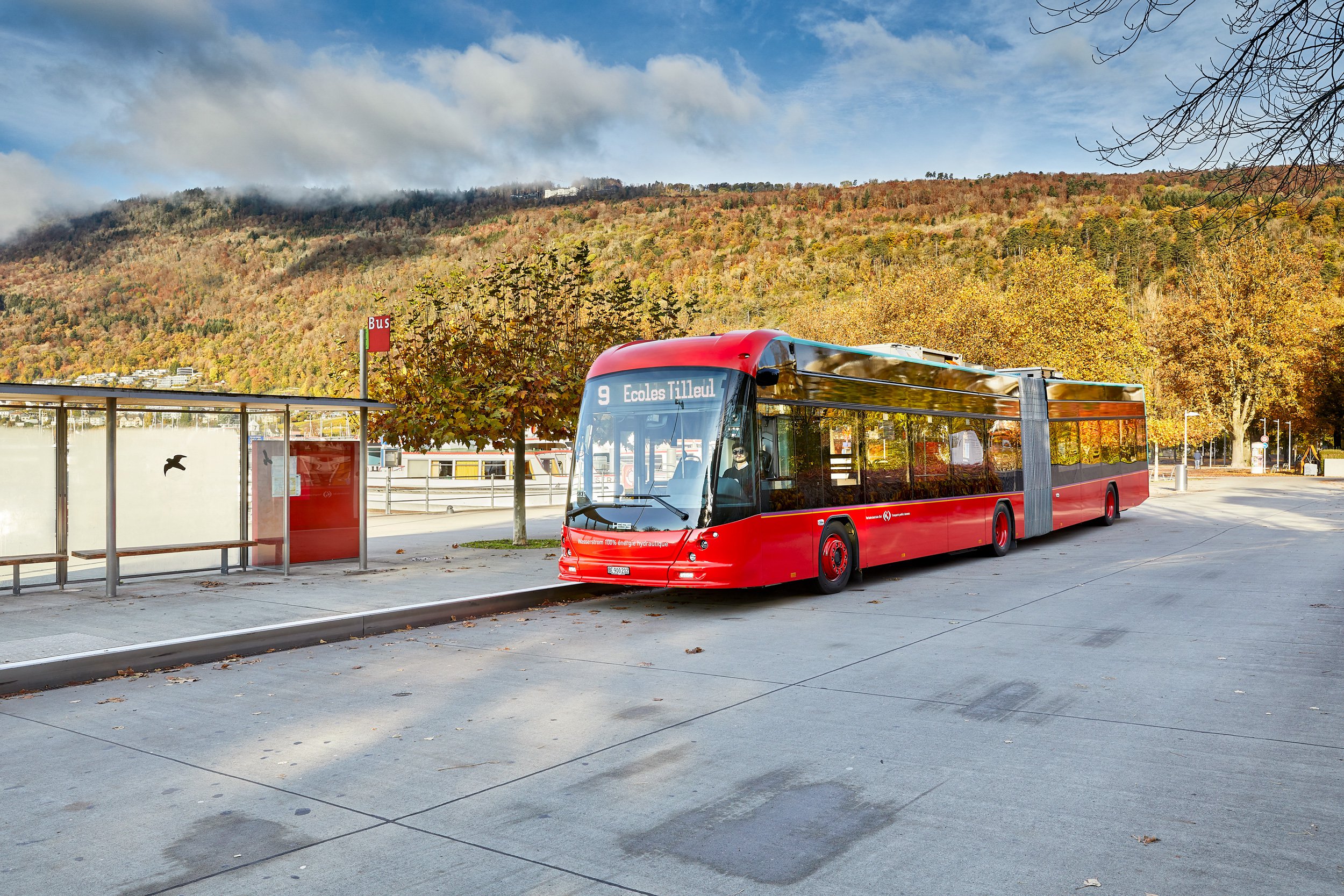 Batteriebusse der VB - Verkehrsbetriebe Biel | Transports Publics Biennois